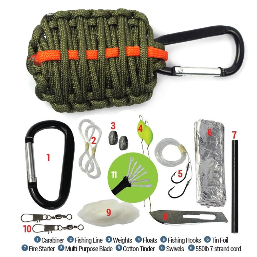 Survival kit paracord store